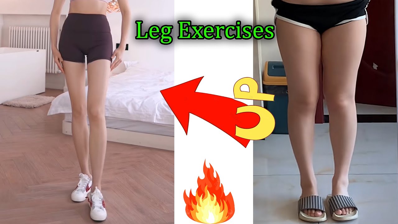 Simple leg exercises to lose fat at home | Instructions for exercising ...