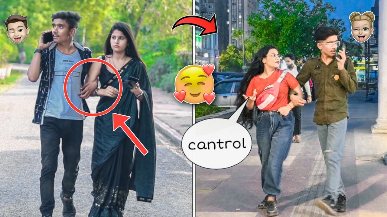 Holding Arms With Roamantic💞 Rolling Prank to strangers | Epic Reaction ...