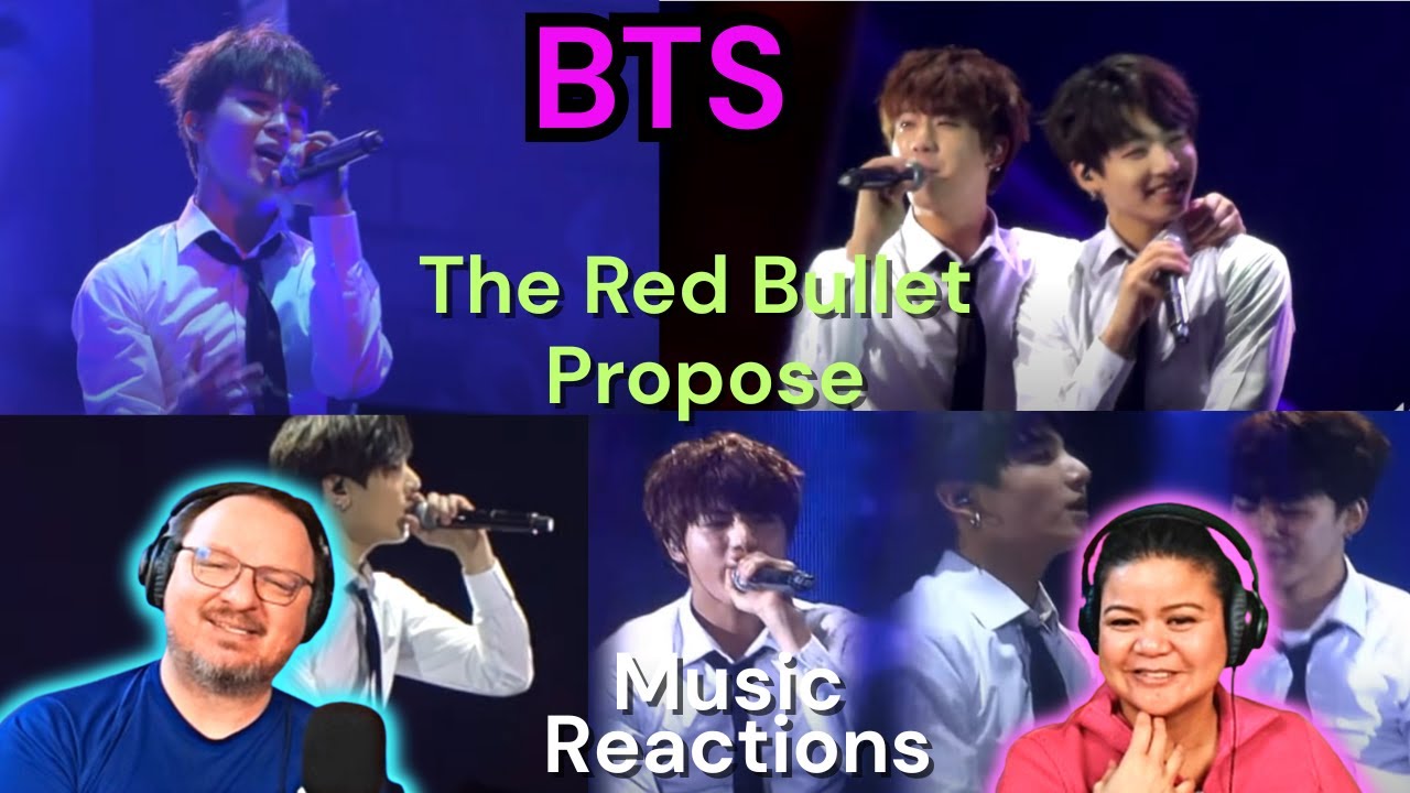 BTS The Red Bullet Propose ( Live Performance Video) Couples Reaction ...