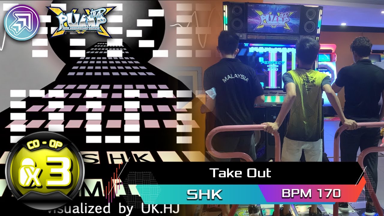 [Pump It Up XX] Take Out CO-OP X3 | AUDRIC95, SHAWN, & KING92 - YouTube