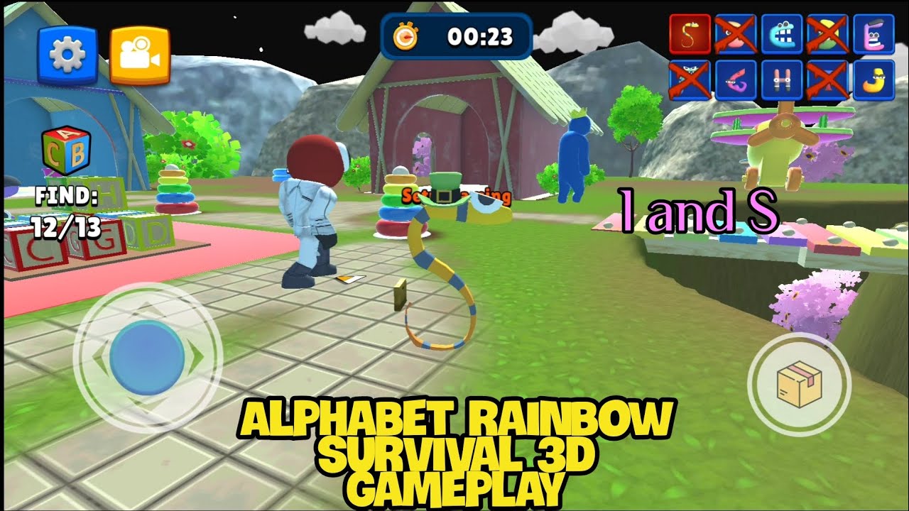 Alphabet rainbow survival 3d gameplay I and S walkthrough game review ...