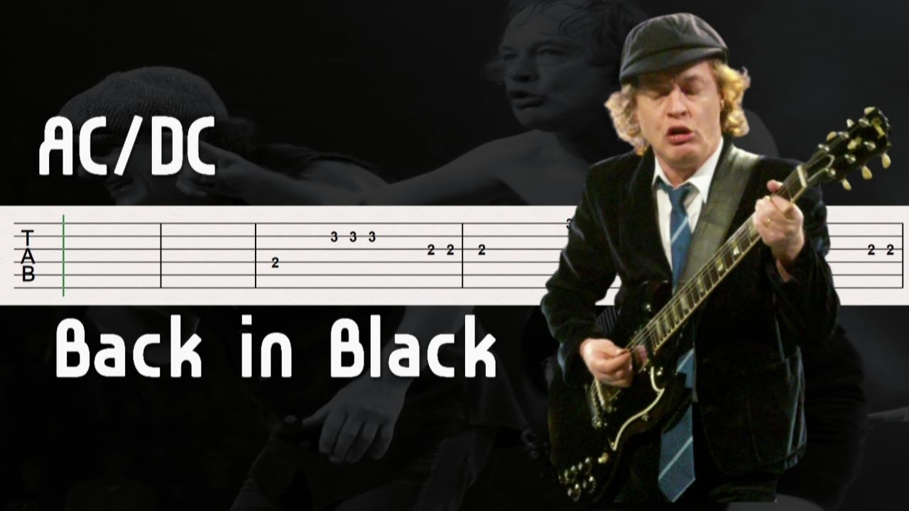 AC/DC - Back in Black Guitar Tutorial [Tab] - YouTube