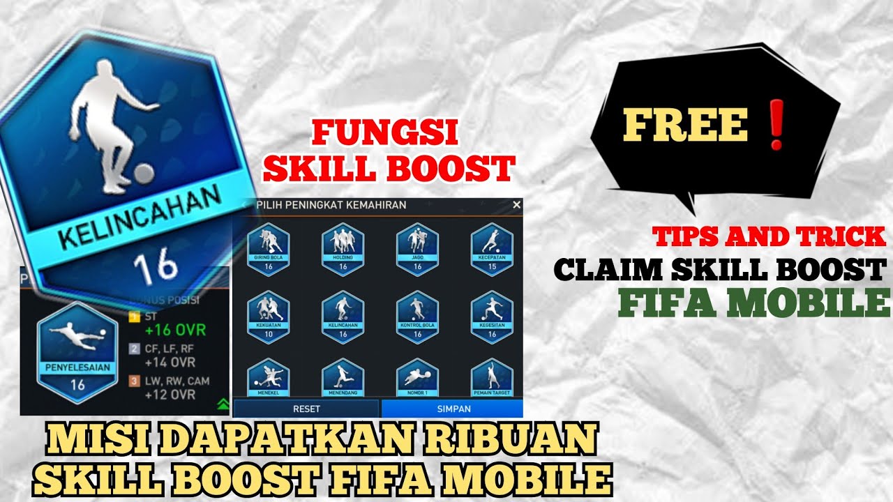 CARA CEPAT MENINGKATKAN KEMAHIRAN DI FIFA MOBILE & FUNGSI DARI SKILL ...