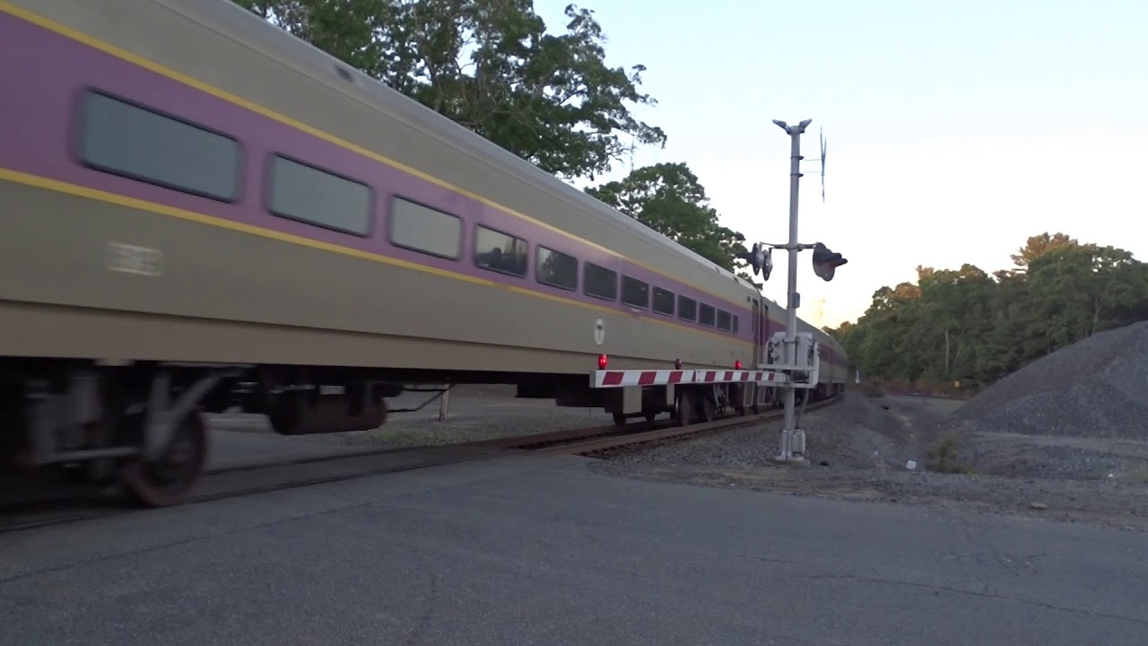 All Railroad Crossings on MBTA's Middleborough/Lakeville Line - YouTube