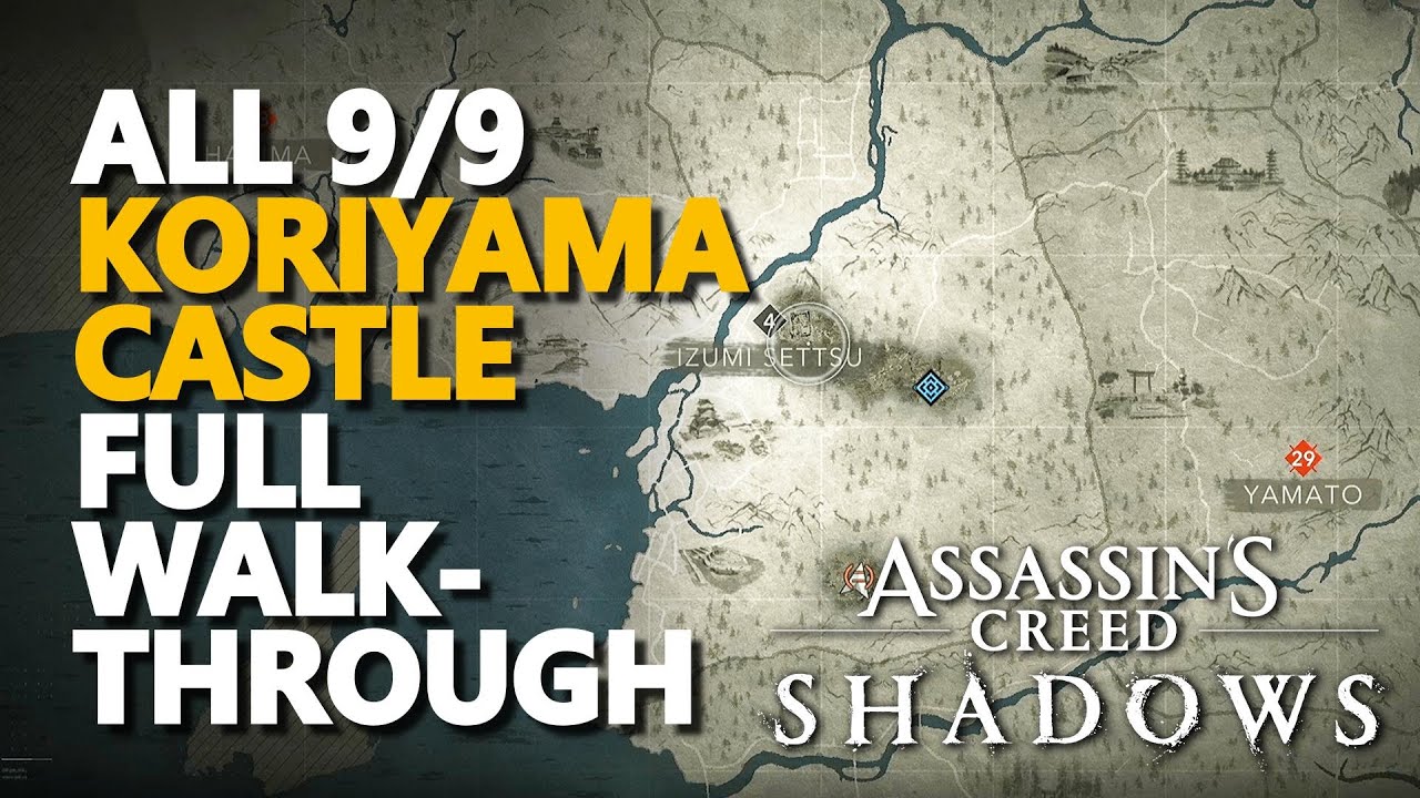 Koriyama Castle Full Walkthrough Assassin's Creed Shadows - YouTube
