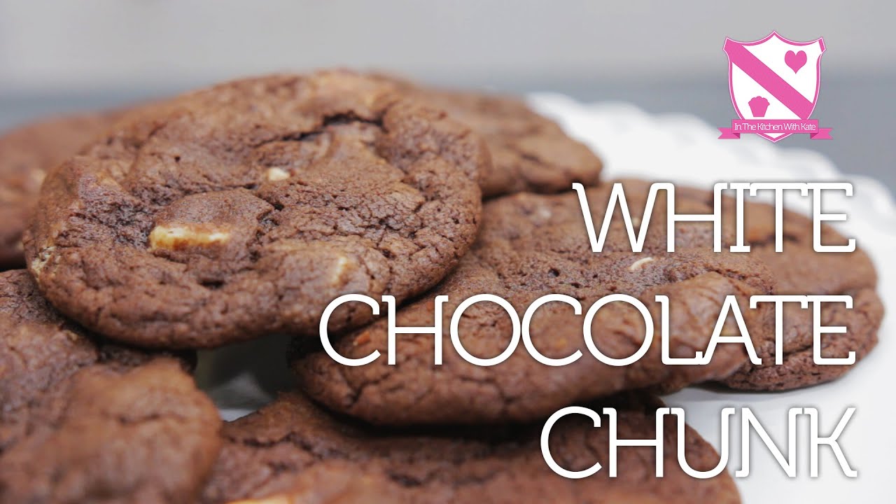 White Chocolate Chunk Cookies - In The Kitchen With Kate - YouTube