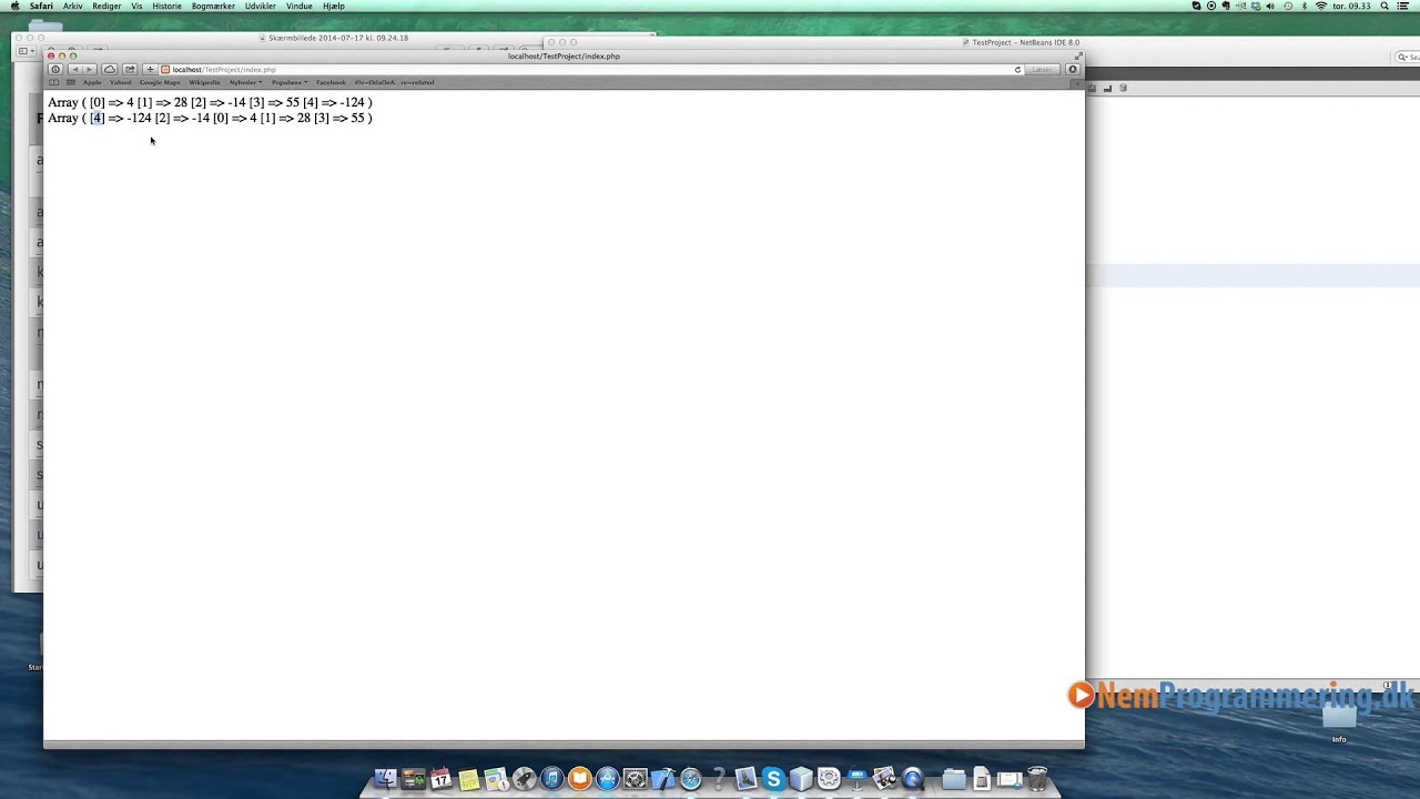 Php Guide Tutorial 17 Sortering Af Arrays I Php Youtube