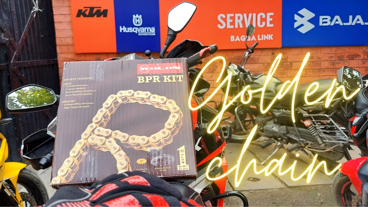 Rolon BPR Golden Brass Chain & Sprocket Kit! - YouTube