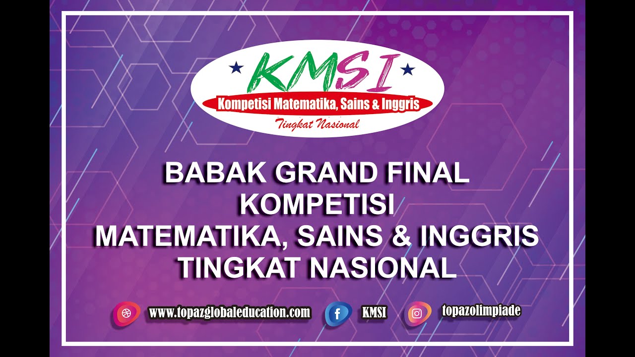 PENGUMUMAN HASIL JUARA KMSI TAHUN 2021 - YouTube