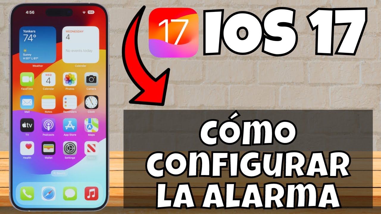 Cómo configurar la alarma en iOS 17 - YouTube