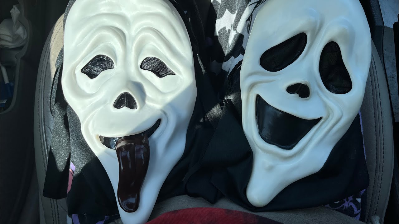 Scary Movie Ghostface Spoof Masks Unboxing - YouTube