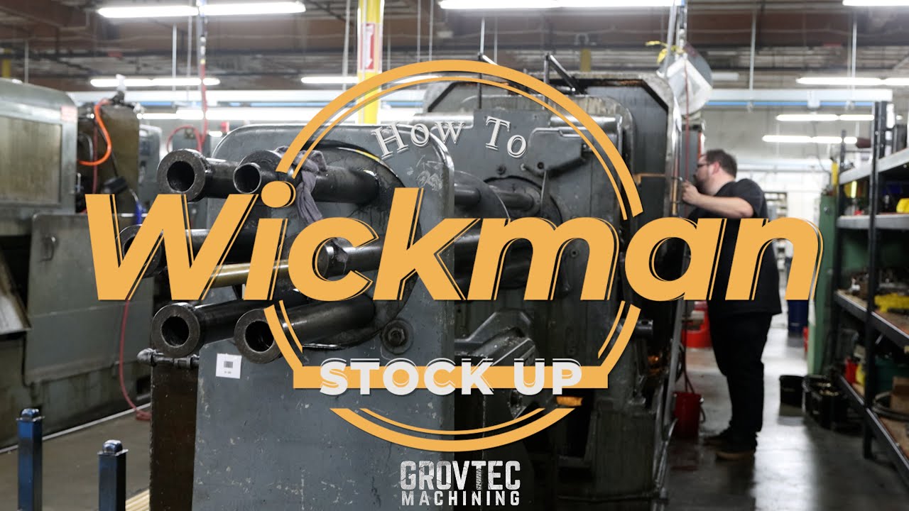 How to stock up a Wickman 1" 3/8 screw machine - YouTube