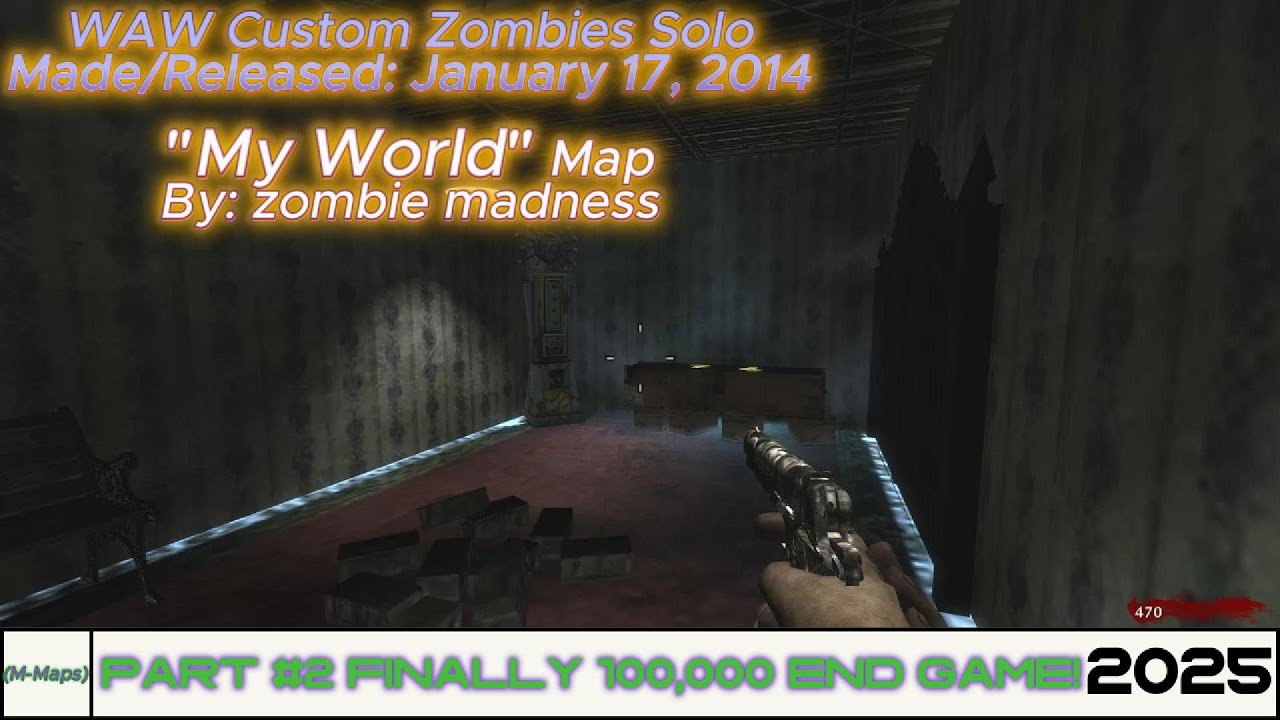 WAW Custom Zombies Solo "My World" Map Part #2 Finally - YouTube