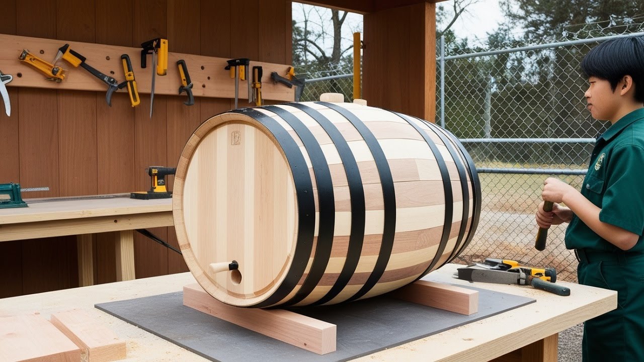 Crafting a Table Inspired by Oak Wine Barrels: Unique Woodworking Ideas ...
