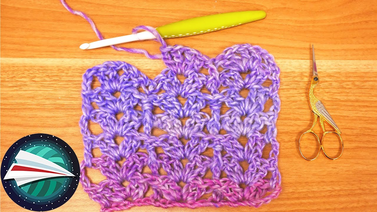 Merajut I Tutorial Pola dengan Varian Rajutan V I Belajar merajut - YouTube