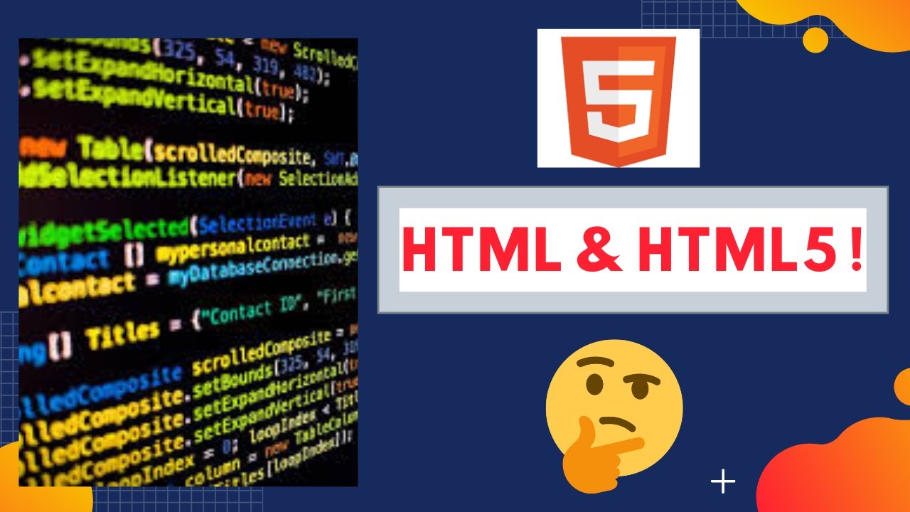 Html Vs Html5 Difference Between Html And Html5 Html Tutorial 2020
