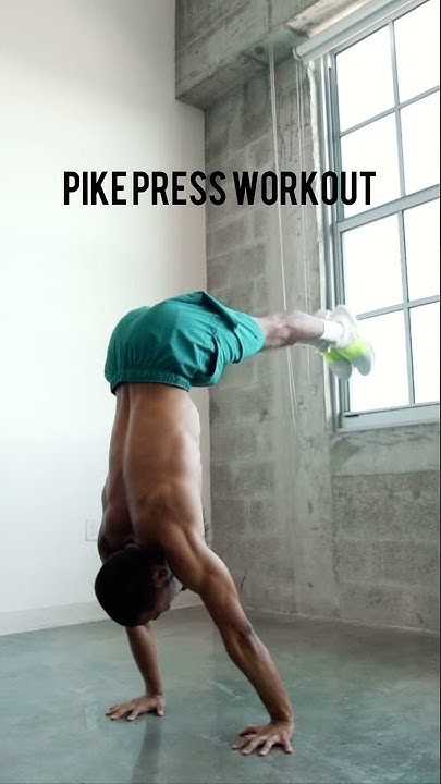 How To Pike Press To Handstand (Insane Shoulders Workout) - YouTube