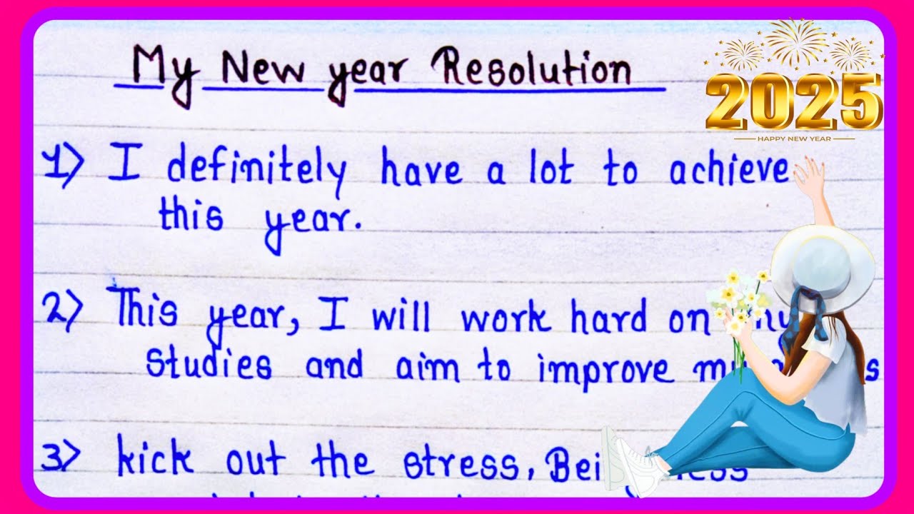 My New Year Resolution 2025 | New Year Resolution | New Year Resolution ...