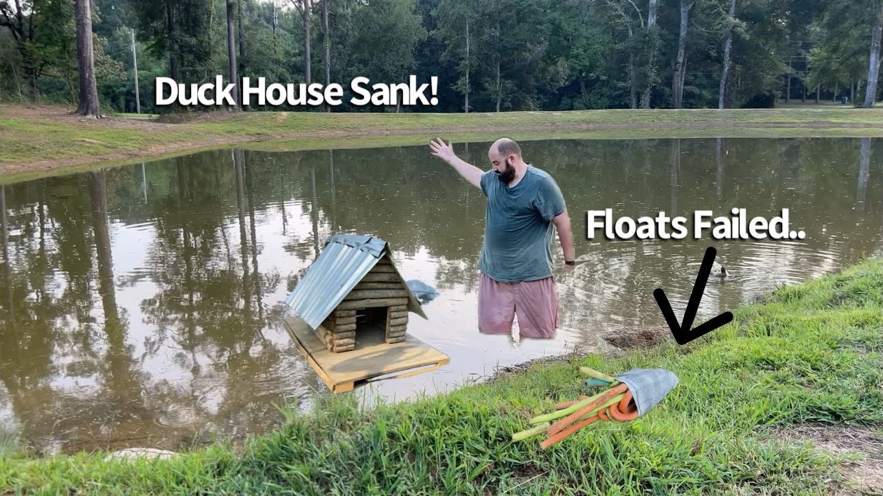 How To Install New Floats On The Floating Duck House! - YouTube