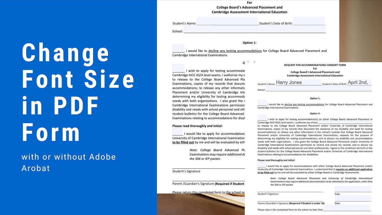 How to Change Font Size in PDF Fillable Form with or without Acrobat ...