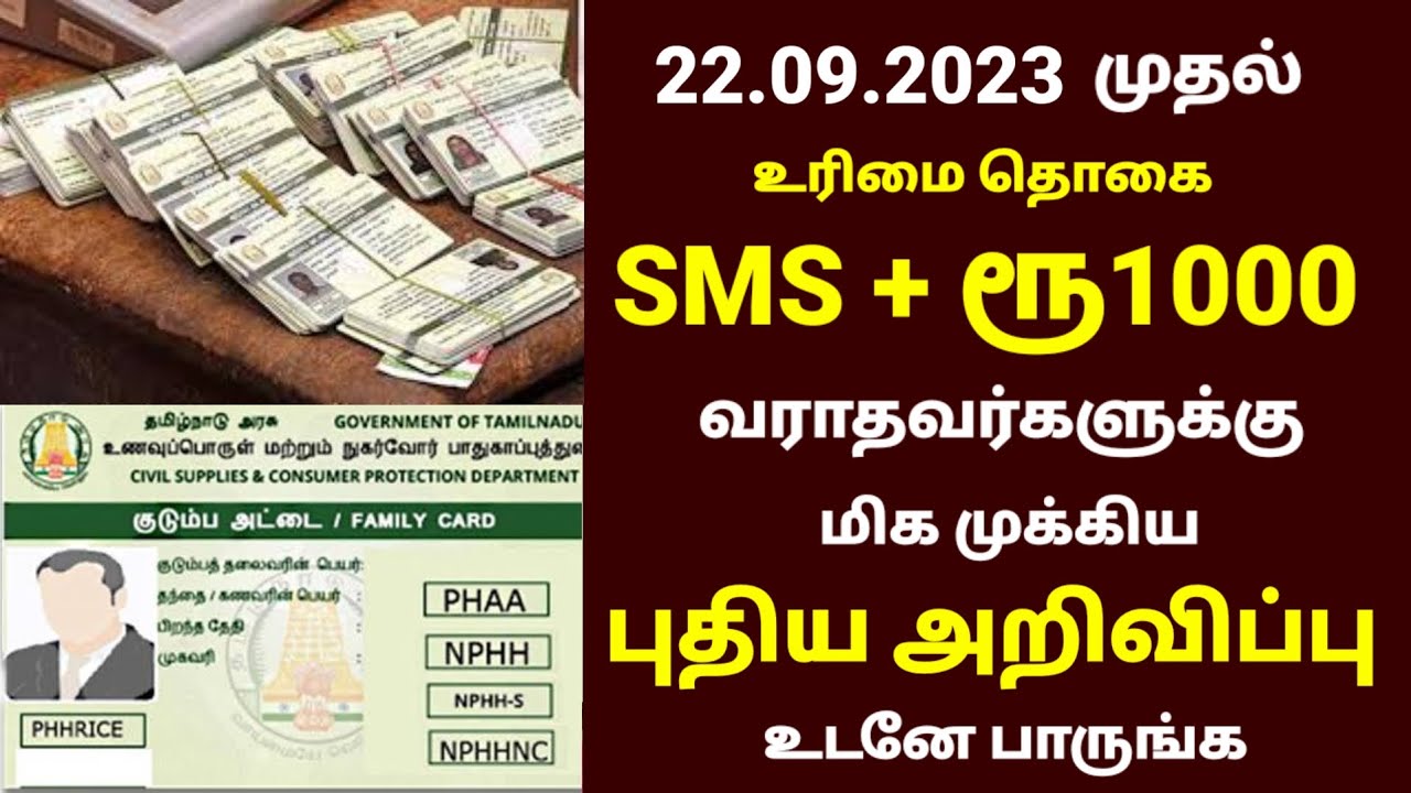 ரேஷன் அட்டைக்கு புதிய அறிவிப்பு | NPHH PHH AAY Ration card news in ...