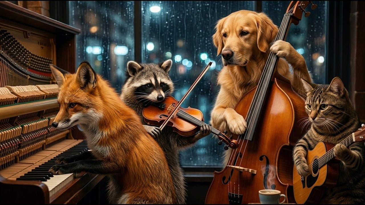 作業・勉強に最適｜雨の窓辺で響くChillhopセッション｜Animal Band｜Study & Relax ☔🎹 - YouTube