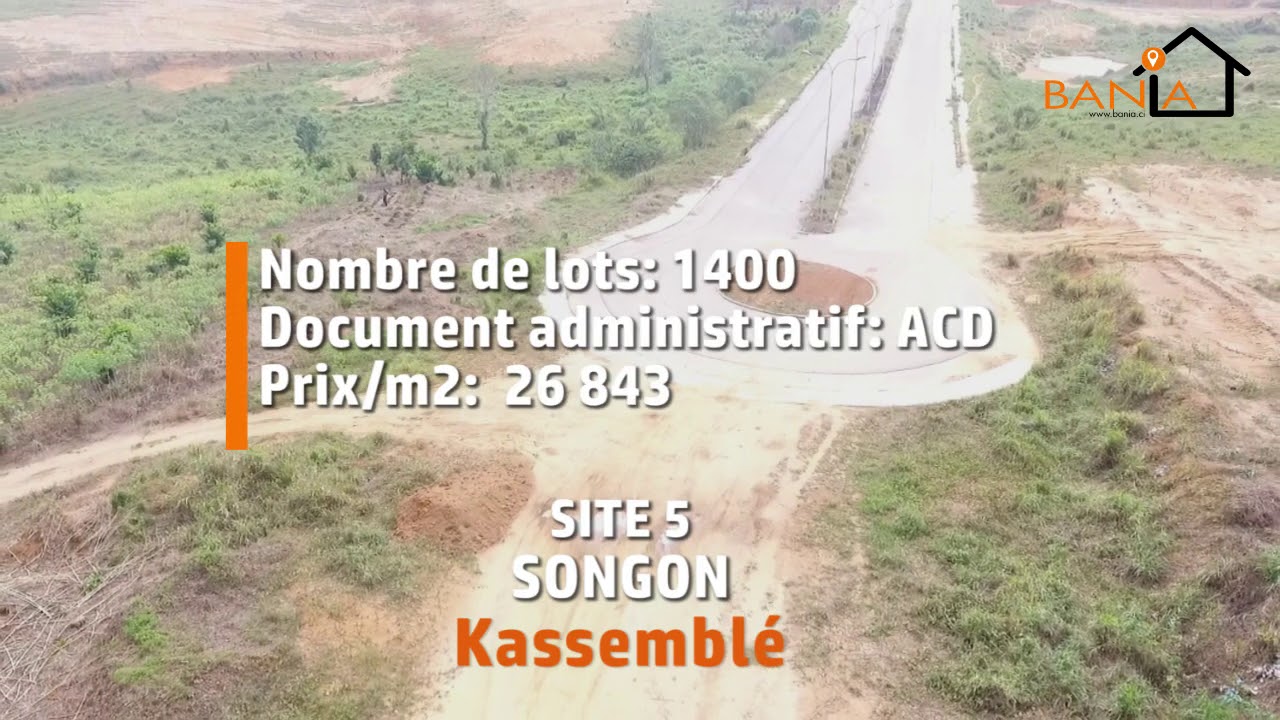 TERRAIN EN VENTE A SONGON KASSEMBLE - YouTube