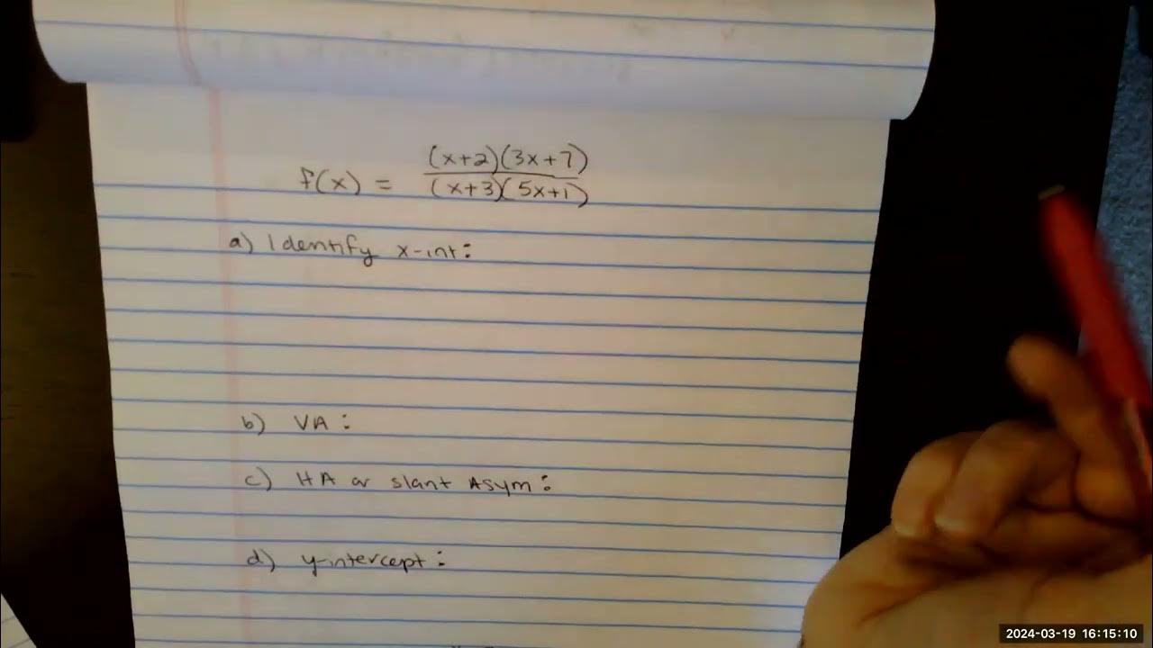 MTH 161 NOL 2.6 (Part 1) Analyzing Rational Functions - YouTube