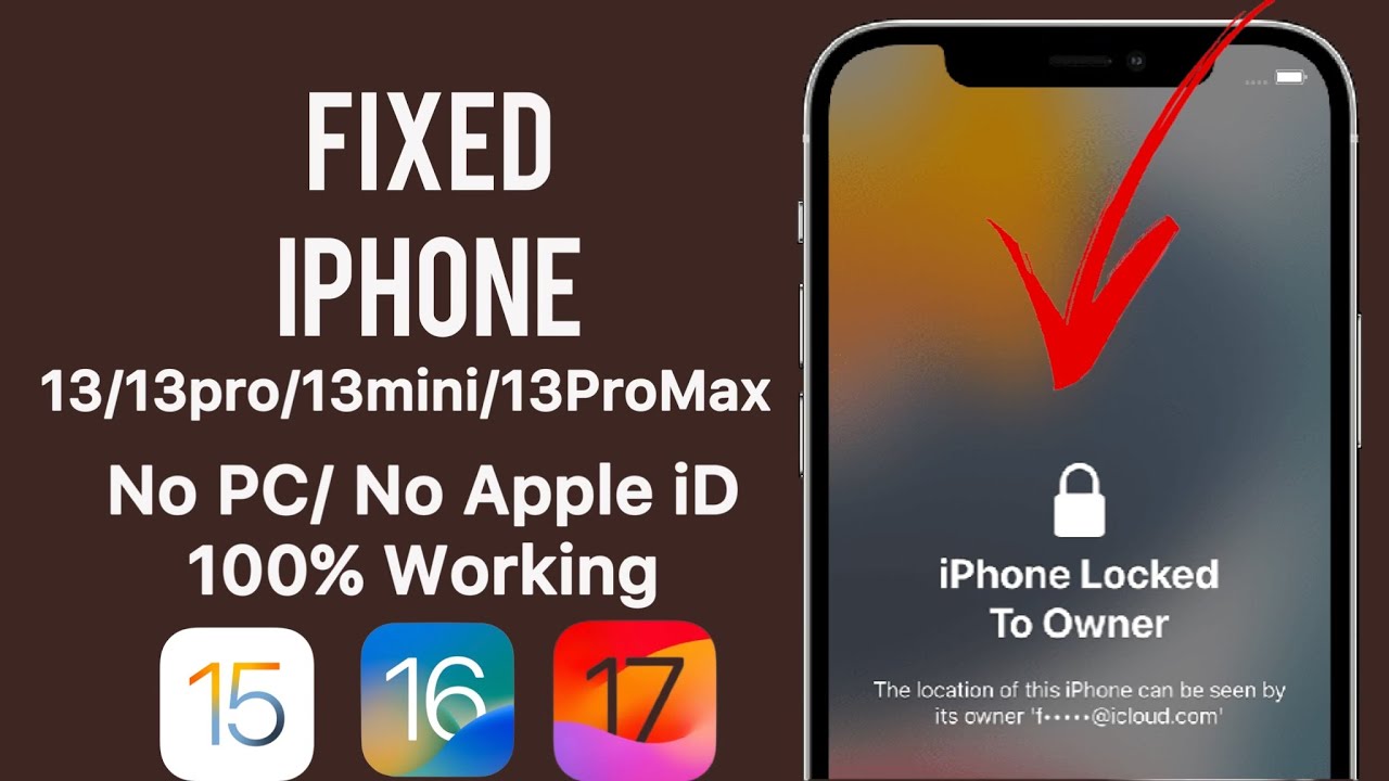 Fixed iPhone 13,13Pro,13mini,13Promax Locked To Owner How To Bypass ...