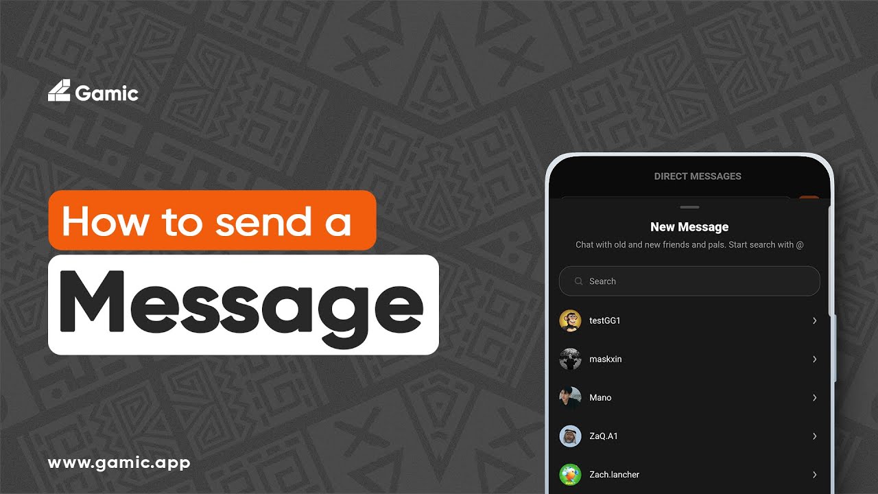 How to send a message in the community on Gamic mobile. - YouTube