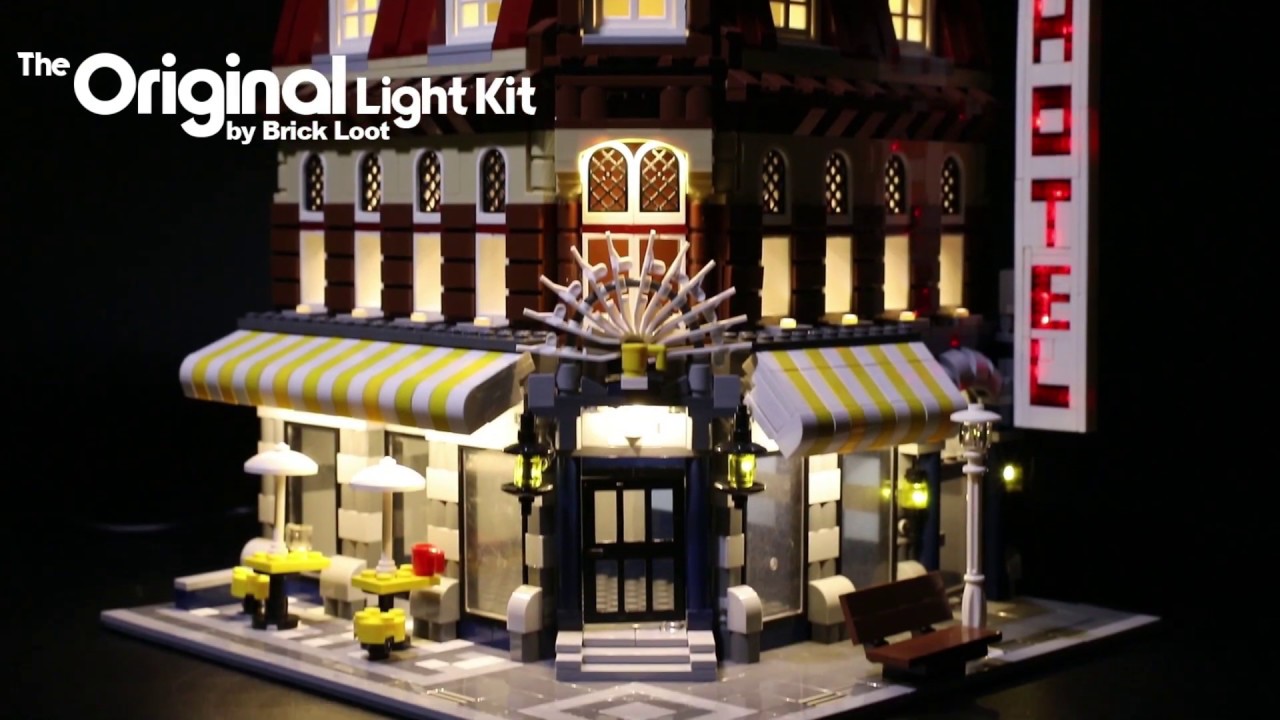 LED Light Kit for LEGO Cafe Corner set 10182 - YouTube