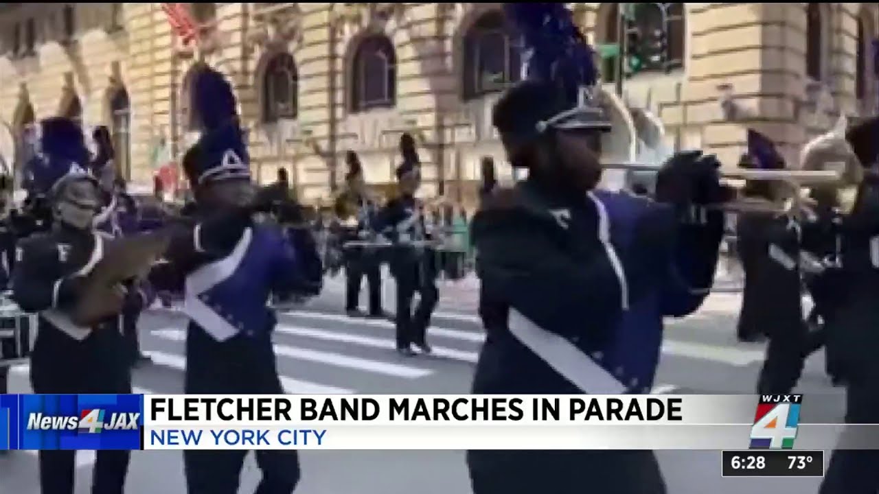 Fletcher Band marches in New York City - YouTube