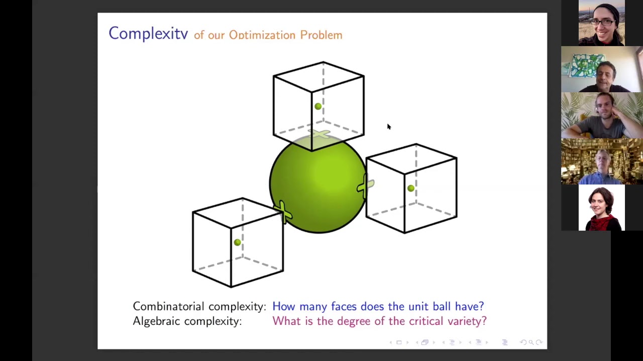 Bernd Sturmfels, Wasserstein Distance to Independence Models, AlCoVE ...