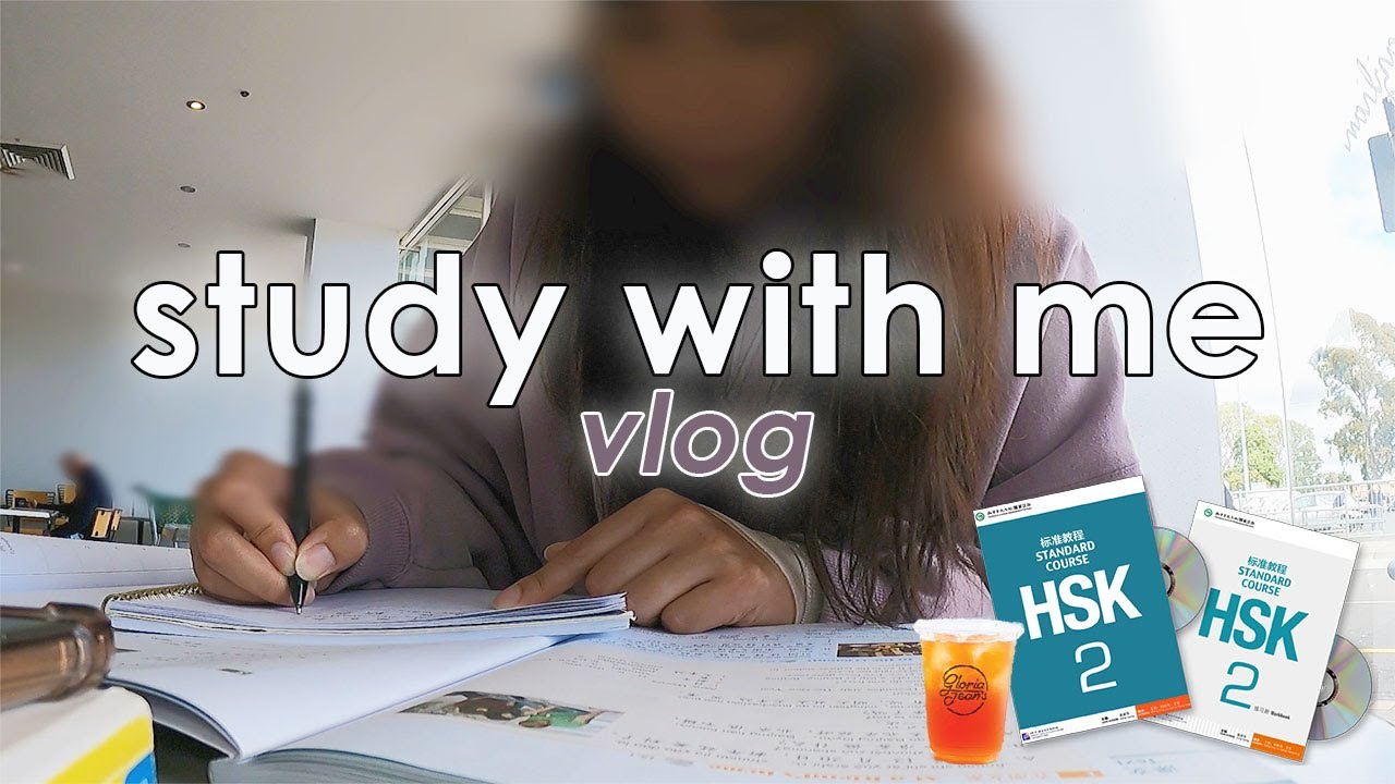 STUDY WITH ME VLOG | Chinese HSK Workbooks | Self-Study Whilst Working ...