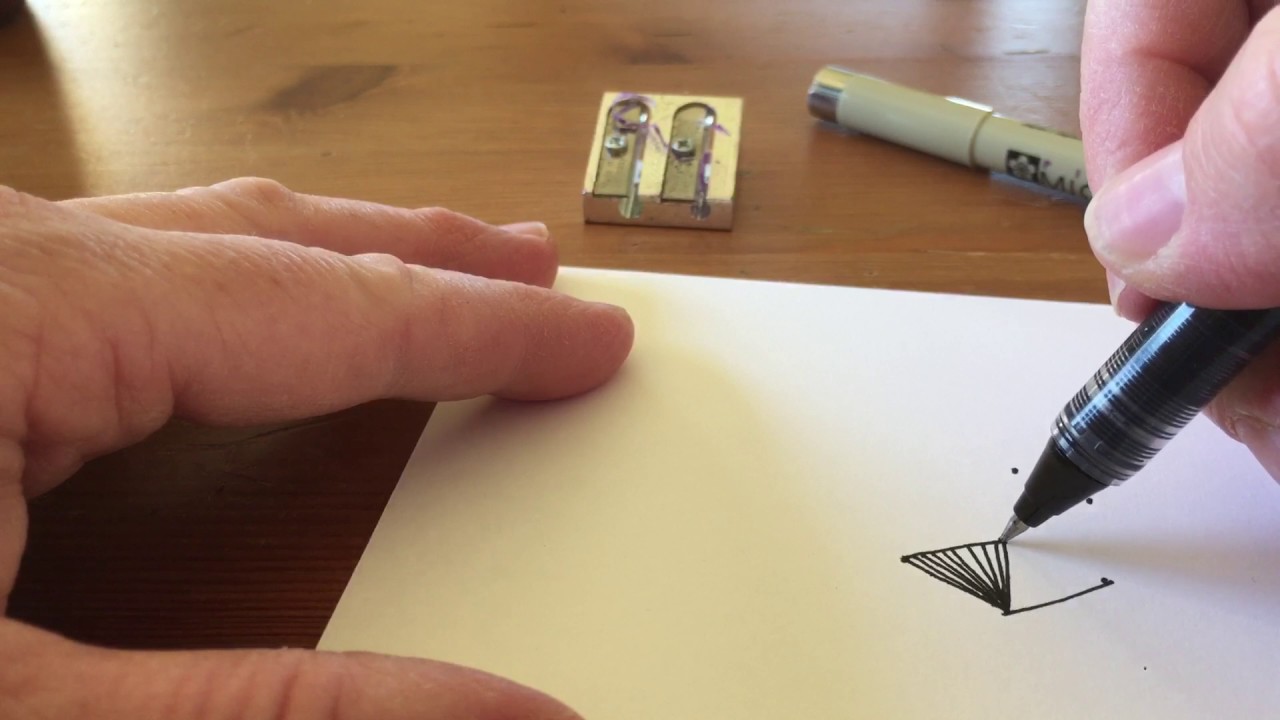 Simple Zentangle Instructions- Munchin - YouTube