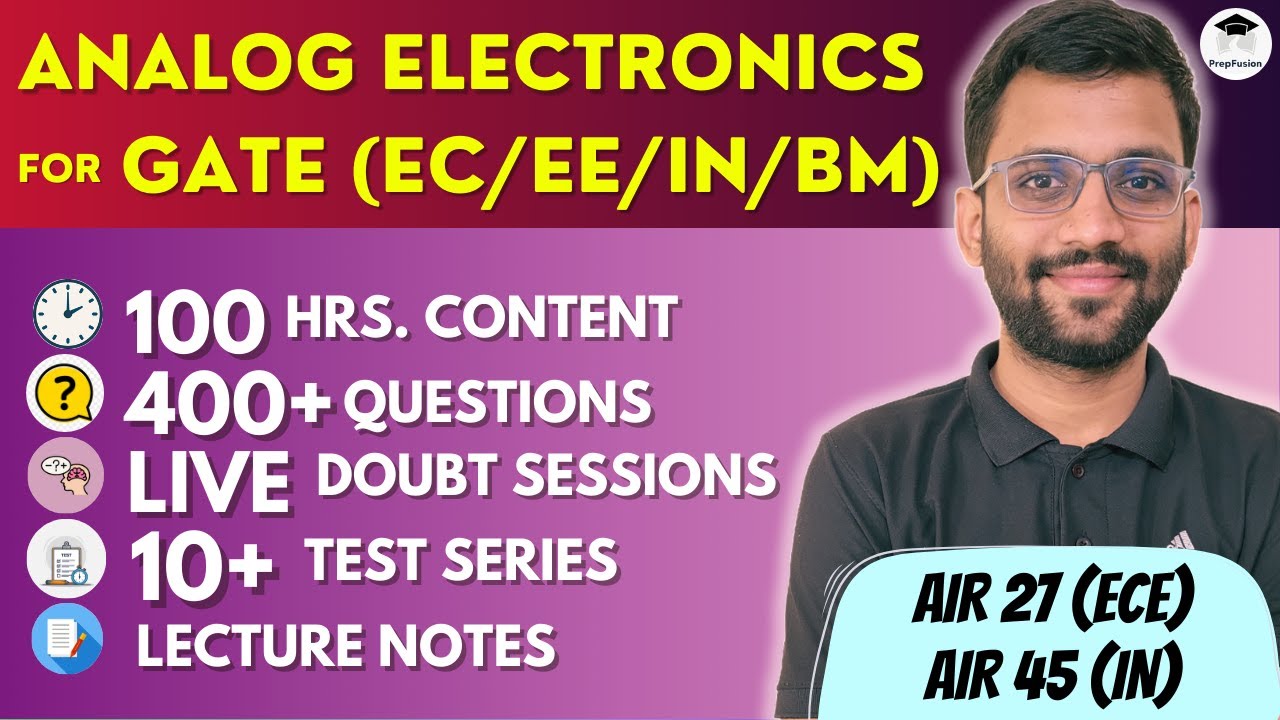🔥Analog Electronics for GATE || @PrepFusion_GATE || Himanshu Agarwal - YouTube