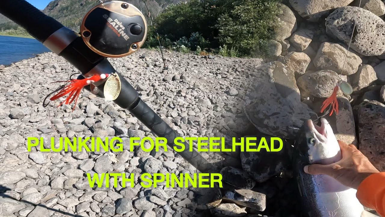 PLUNKING HOMEMADE SPINNER FOR SUMMER STEELHEAD - FINALLY A KEEPER - YouTube