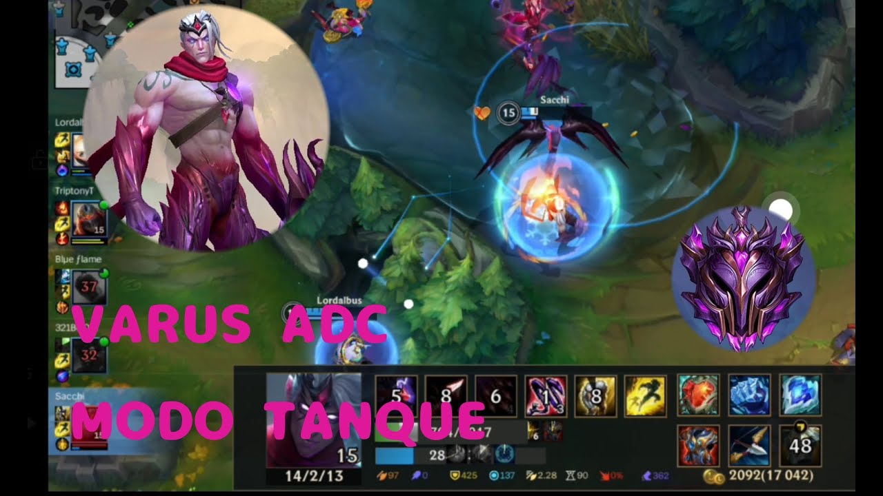 Asegura tus partidas con Varus ADC modo tanque, Gameplay League of ...