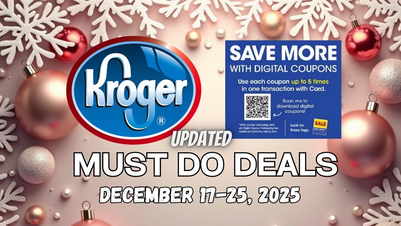 *Merry Christmas* Kroger UPDATED Must Do Deals for 12/17-12/25 | 5x ...