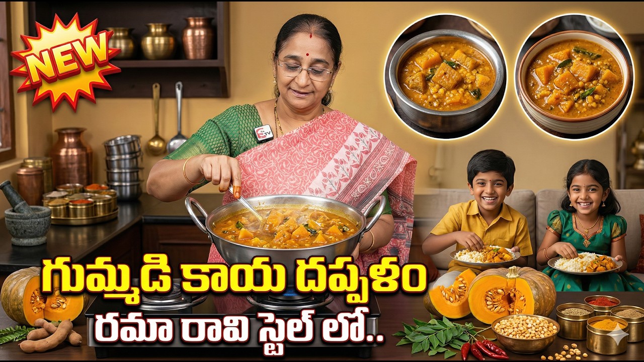 Authentic Andhra Pumpkin Dappalam Recipe 🍲 | Sweet & Spicy Village ...