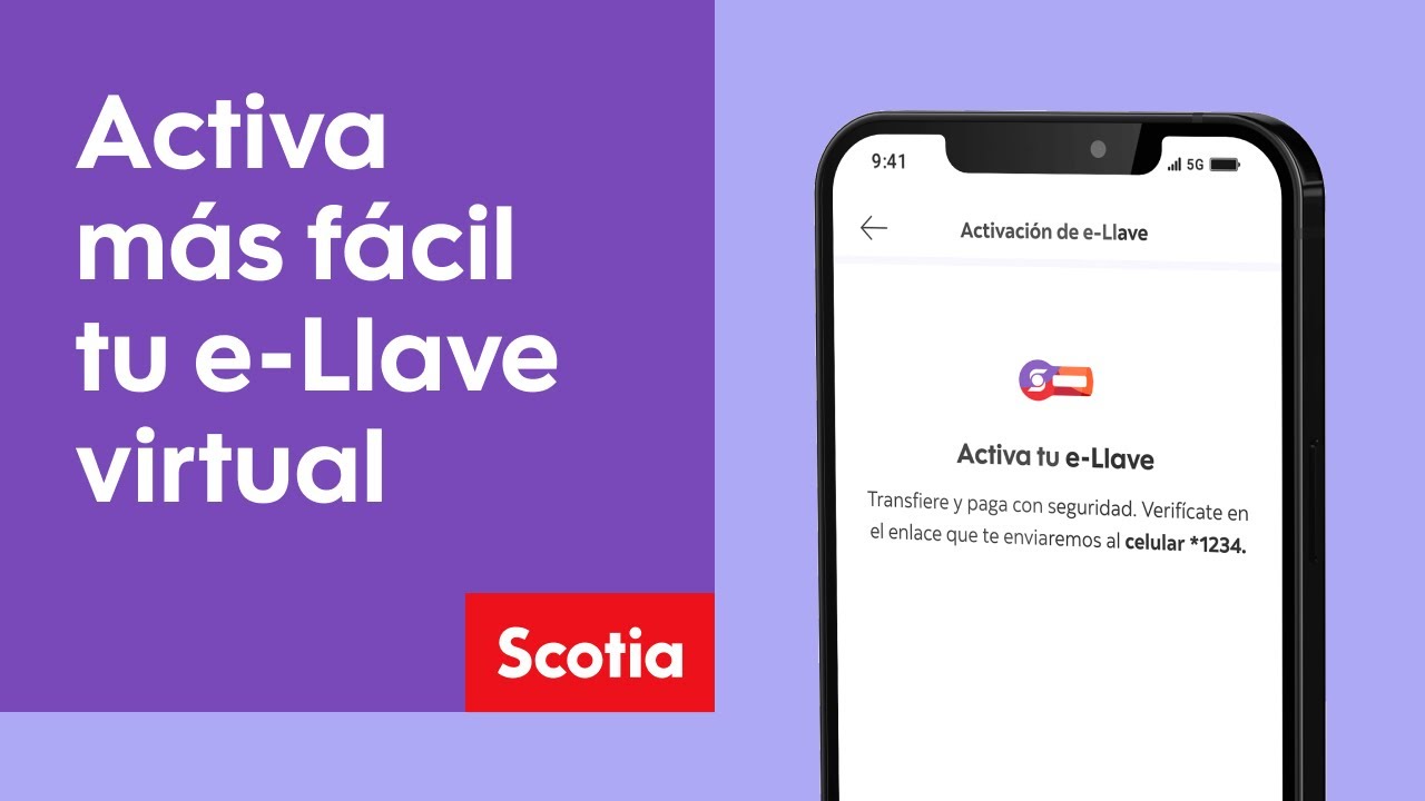 Activa tu e-Llave virtual más fácil desde ScotiaMóvil | Scotiabank ...