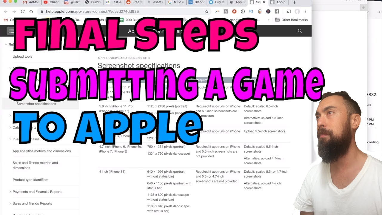 Game Dev Log: Final Steps to Submit Game to Apple, Screen Shots and all ...