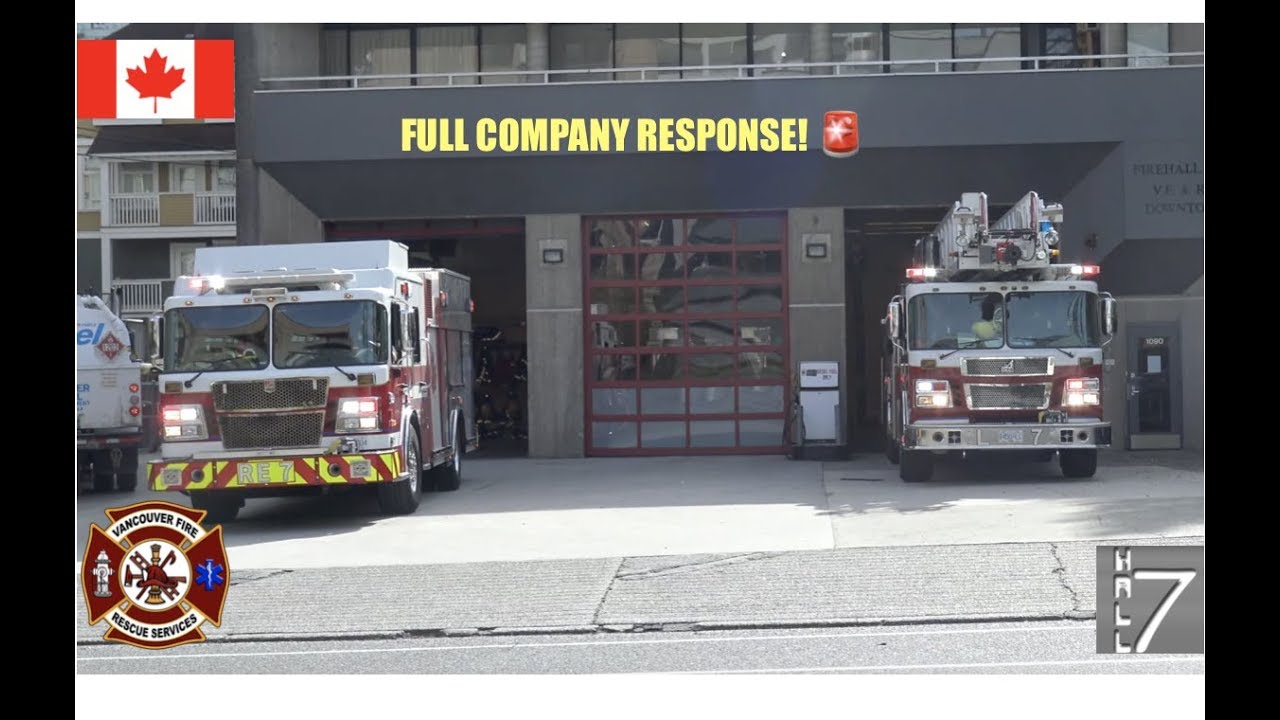 Vancouver Fire & Rescue Services - Rescue Engine 7 & Ladder 7 ...