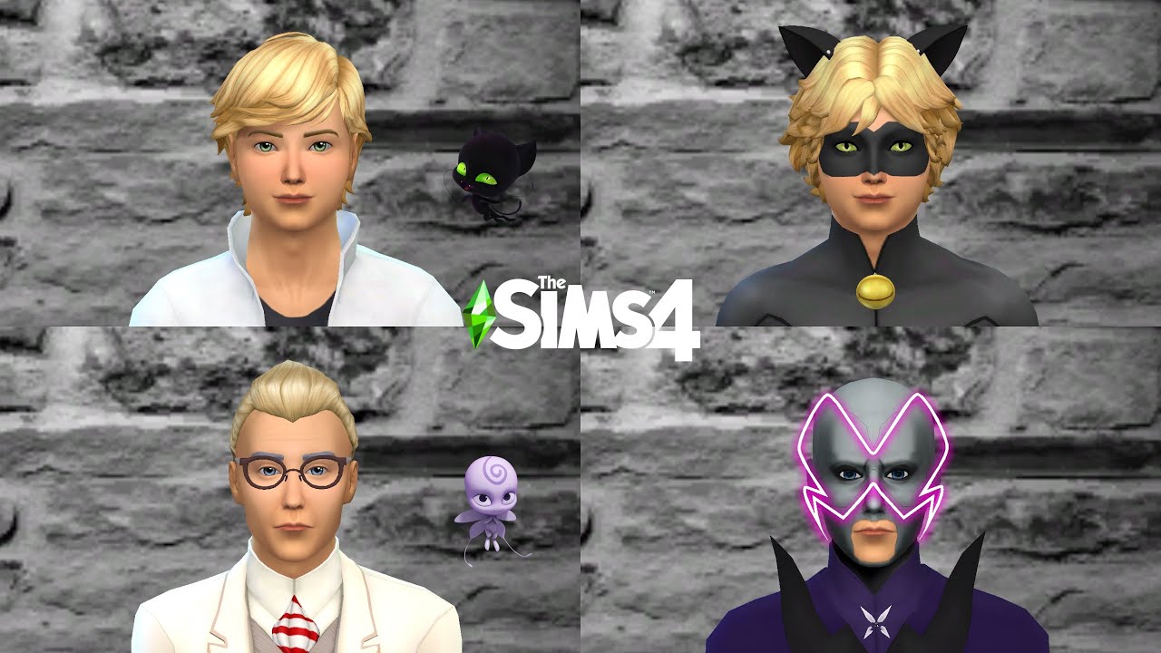 Cat Noir e Hawk Moth de Miraculous - The Sims 4 (DOWNLOAD NA DESCRIÇÃO ...