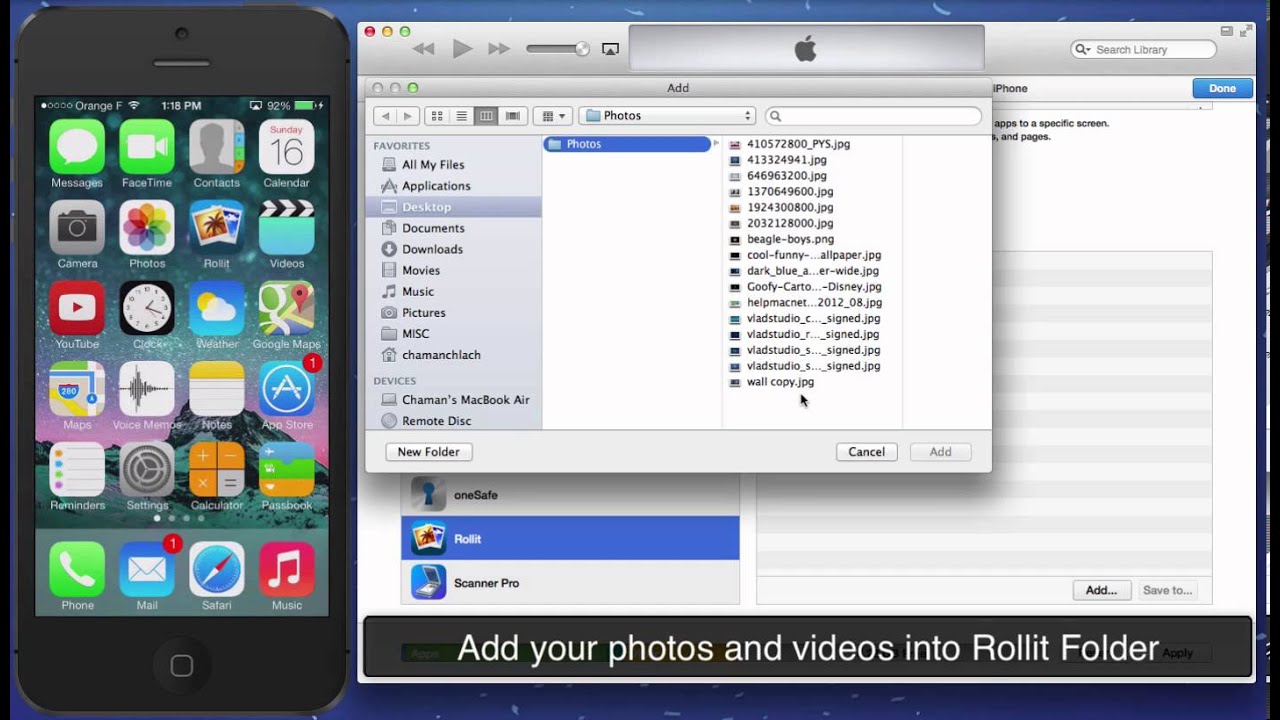 [HOW TO] Rollit, photo transfer app - YouTube