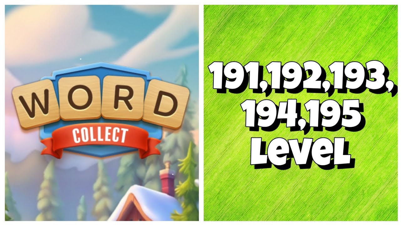 Word Collect - 191,192,193,194,195 Level Answers - YouTube