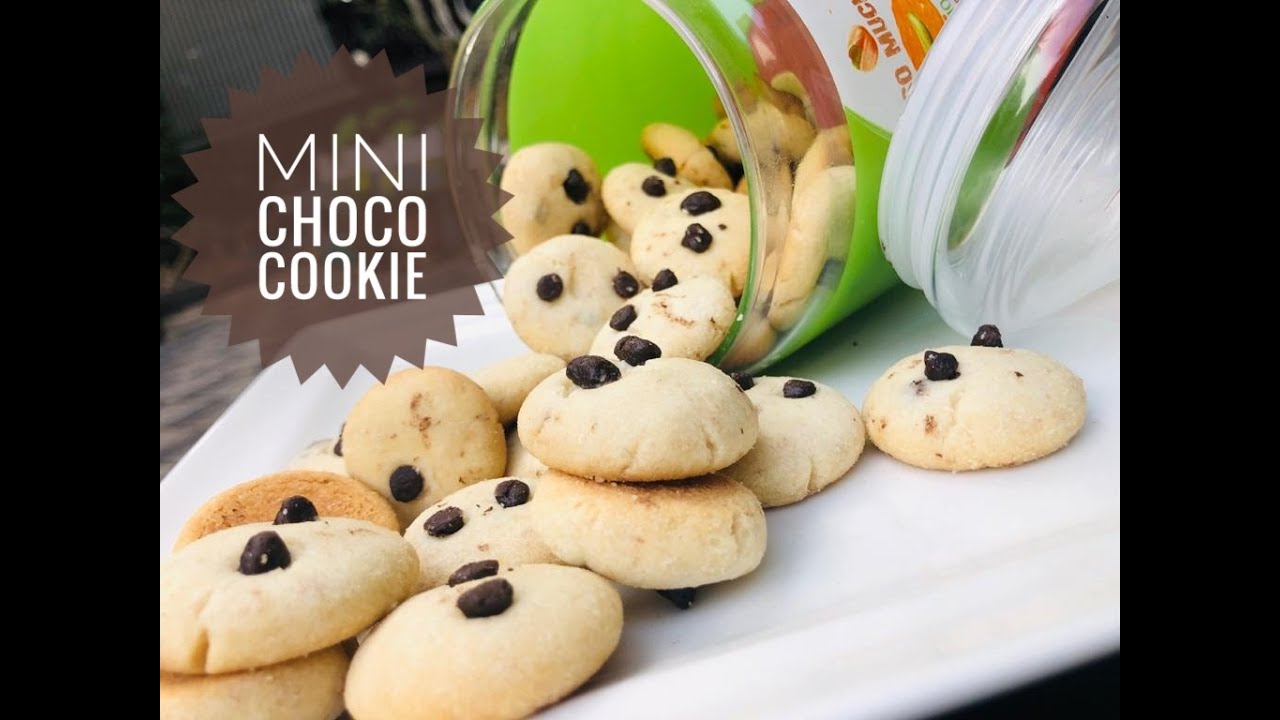 Mini Choco Chip Cookies without oven #chocochipcookies #cookies # ...