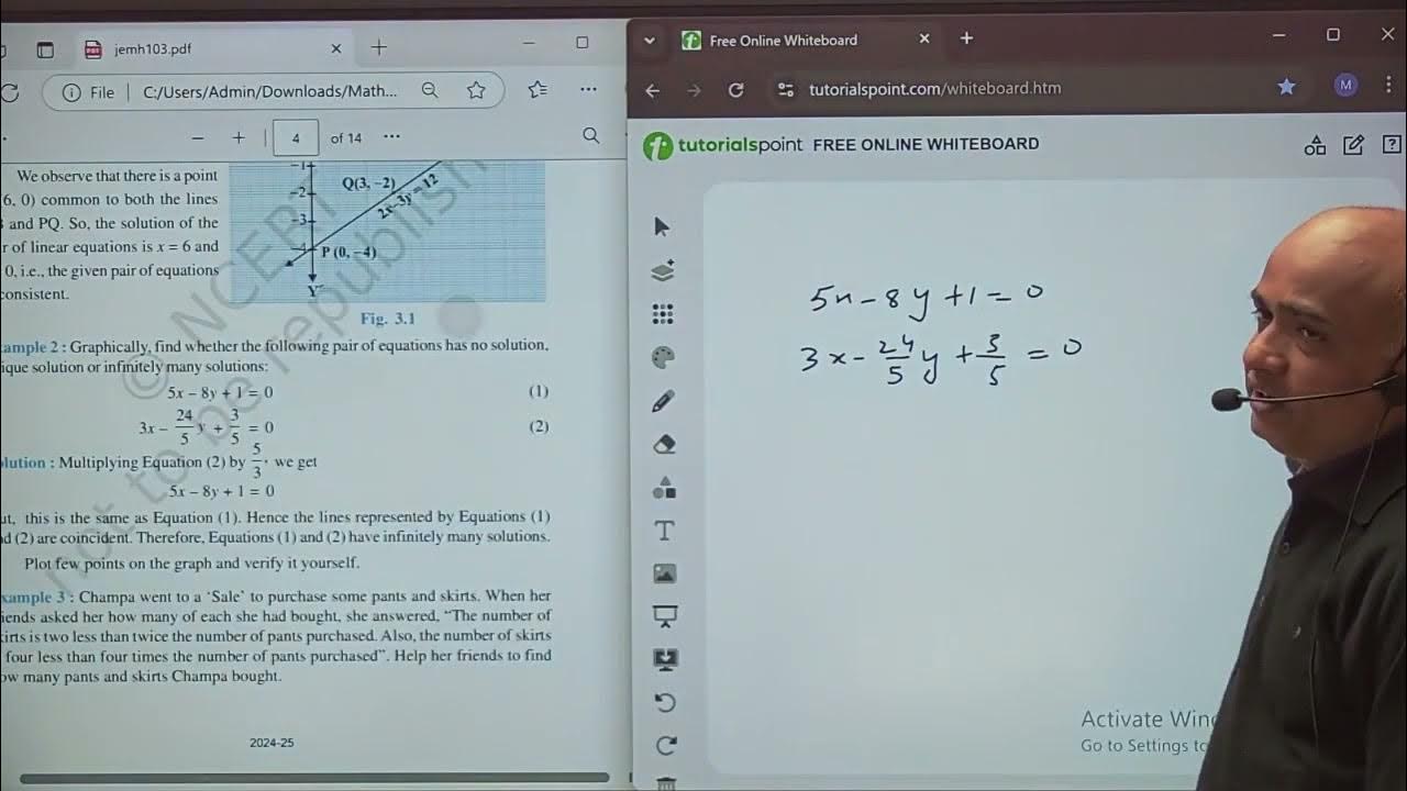 Class 10 CBSE Maths: Linear Equations in Two Variables (Part 1) - Board Exam Series - YouTube