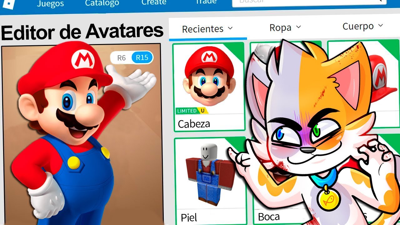 HICE el MEJOR PERFIL de MARIO BROS LA PELÍCULA en Roblox! - Gatoronron ...