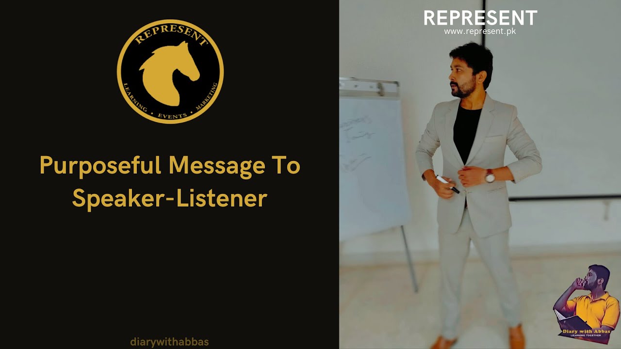 Purposeful Message To Speaker-Listener #speaker #listener # ...